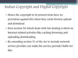 Copyright in digital medium | PPTX | Law