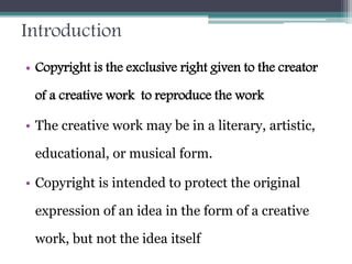 Copyright in digital medium | PPTX