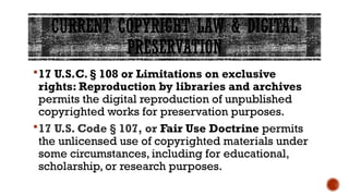 Copyright Issues for Digital Collections.pptx