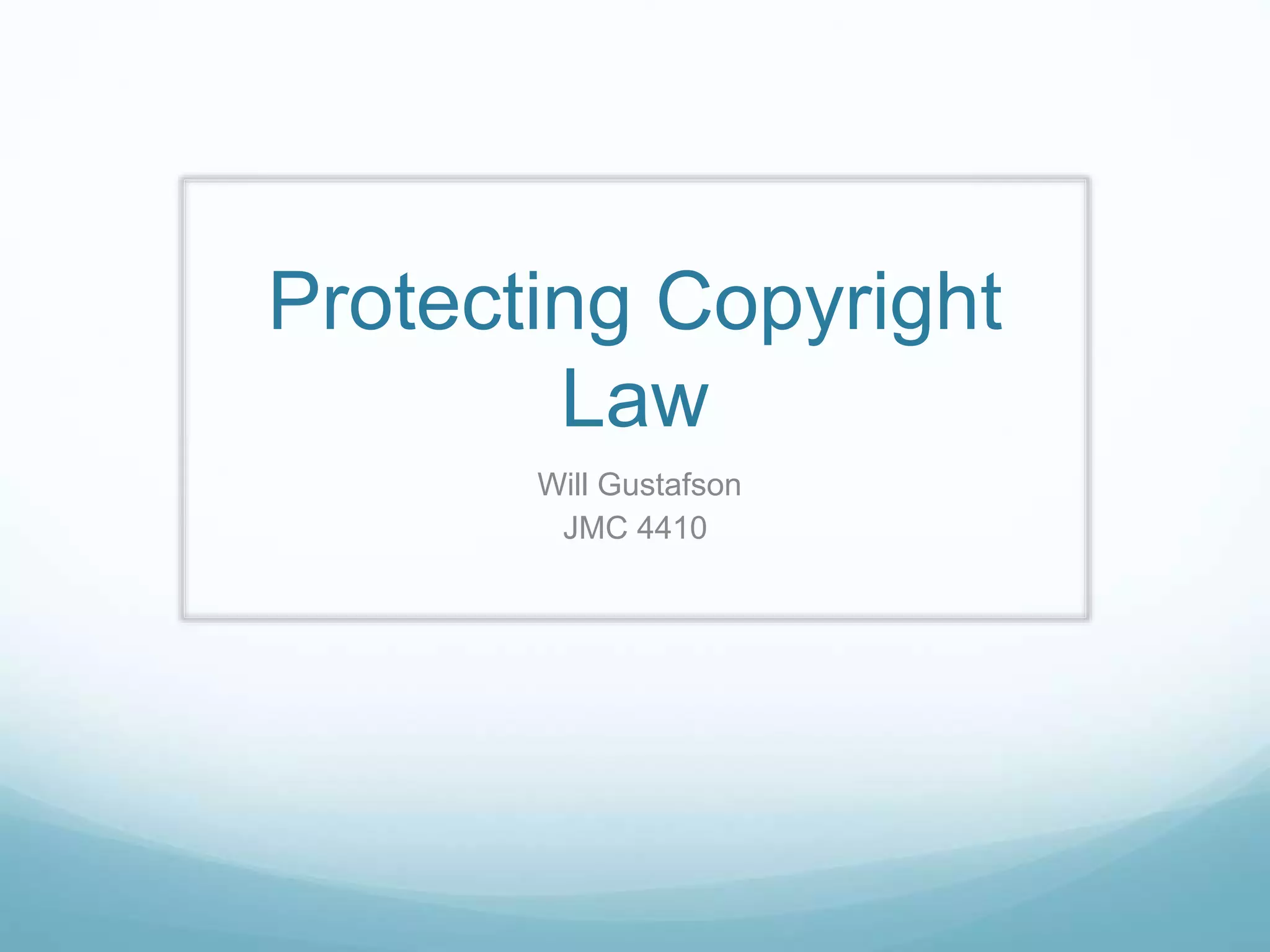 Copyright law | PPTX