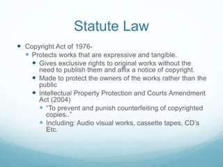 Copyright law | PPTX