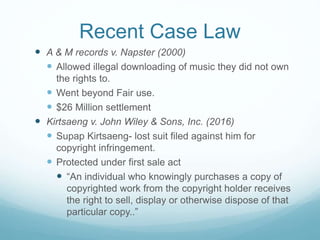 Copyright law | PPTX