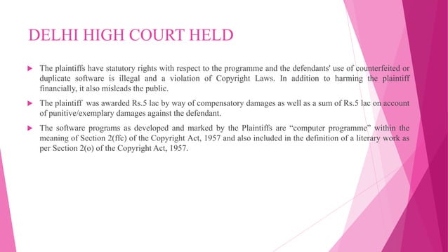 Copyright Law Case Presentation.pptx | Desktop Publishing | Computer ...