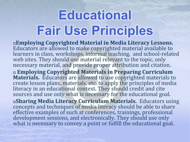 Copyright Law, Fair Use, Creative Commons, And The Public Domain | PPTX