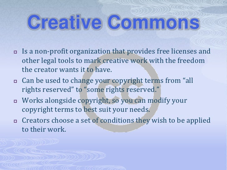 Copyright Law, Fair Use, Creative Commons, And The Public Domain