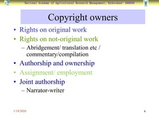 Copyright law in india | PPT
