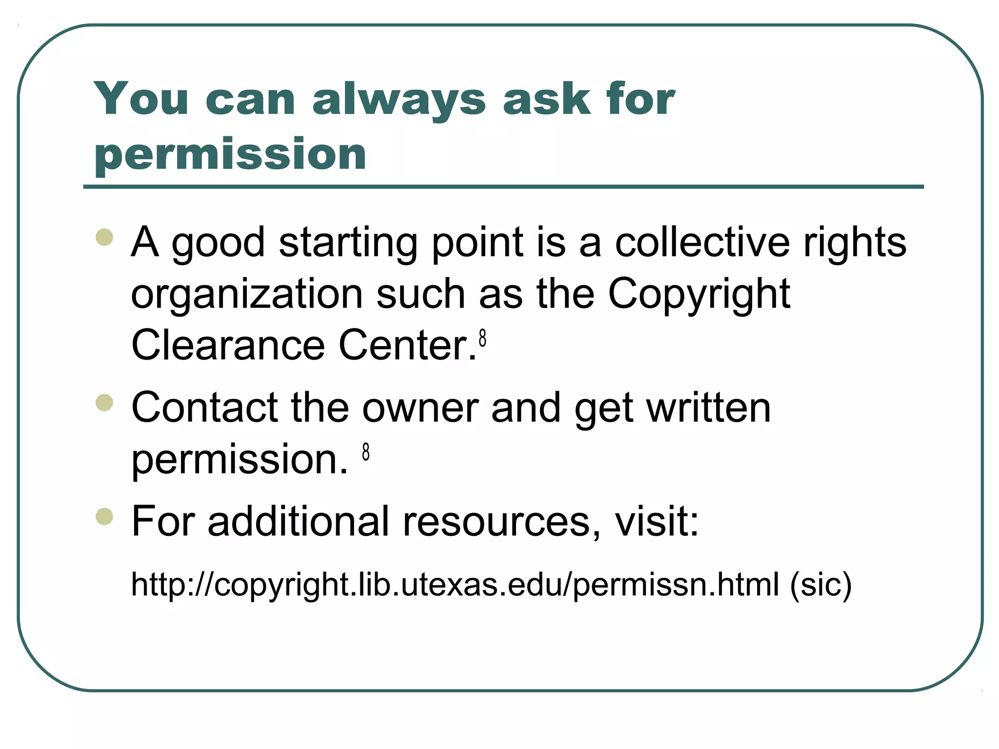 Copyright law overview | PPT