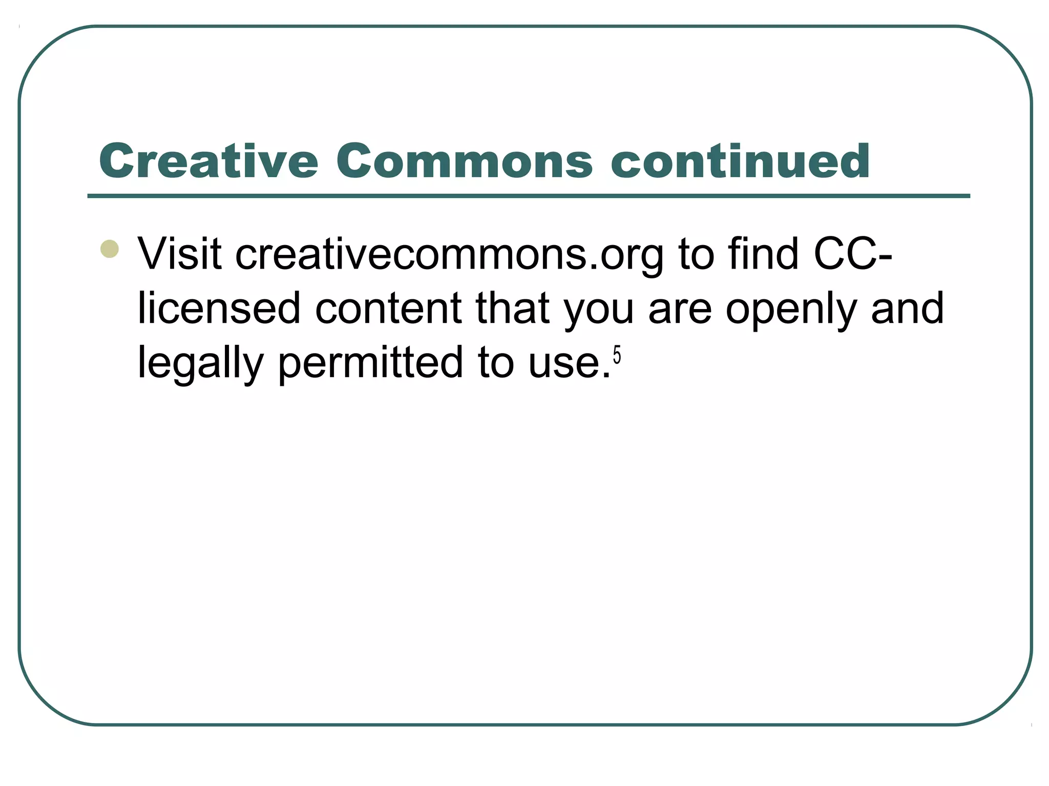 Copyright law overview | PPT