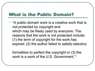 Copyright law overview | PPT