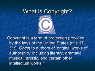 Copyright law overview 2 | PPT