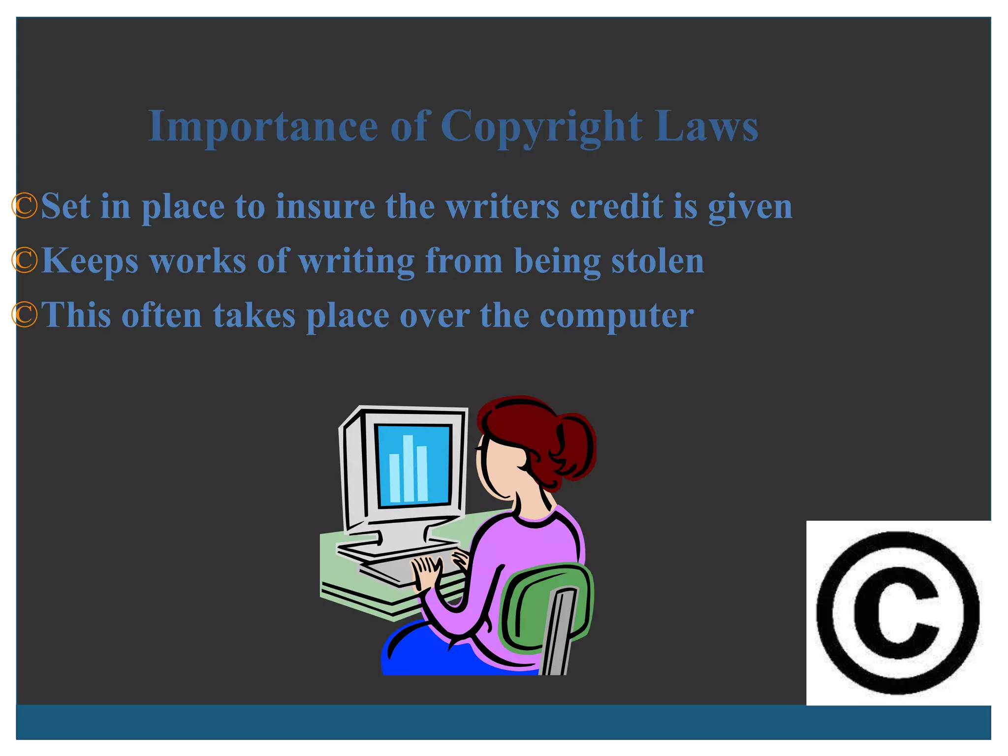 Copyright laws and respect presentation (tln) | PPTX