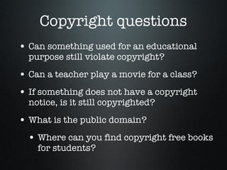 Copyright lecture | PPT