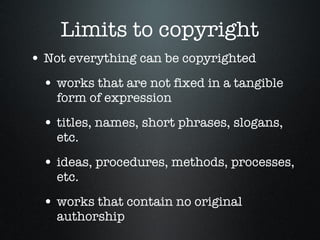 Copyright lecture | PPT