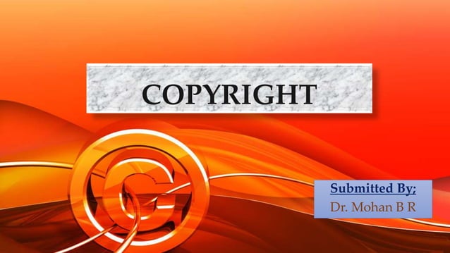 COPYRIGHT | PPTX | Law