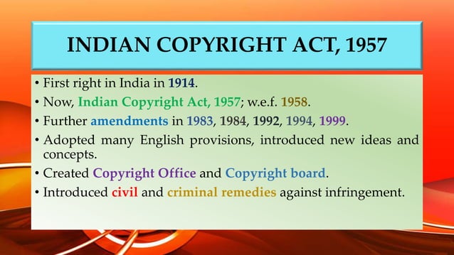 COPYRIGHT | PPTX | Law