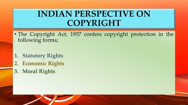 COPYRIGHT | PPTX | Law