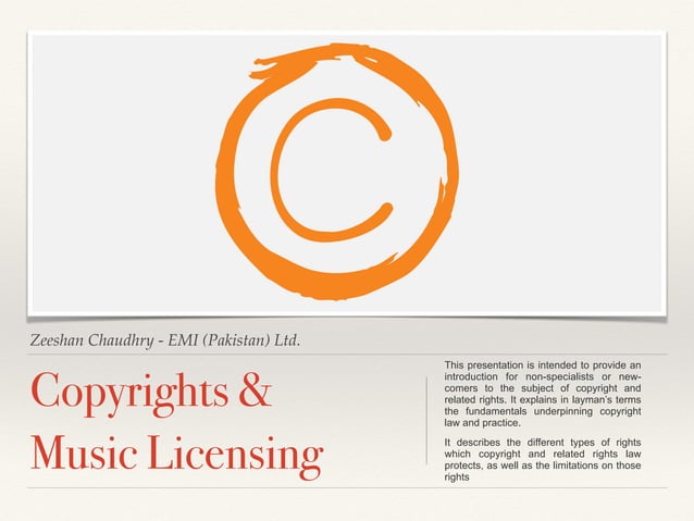 Copyright & Music licensing | PPT