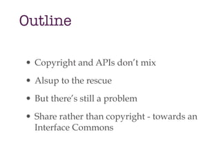 Copyright, Open Source and APIs (towards an Interface Commons) | PDF | Programming Languages ...