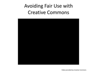 Educational Fair Use & Creative Commons | PPTX | Technology & Computing