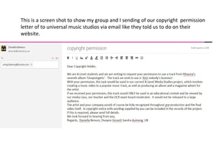 Copyright permission letter | ODP