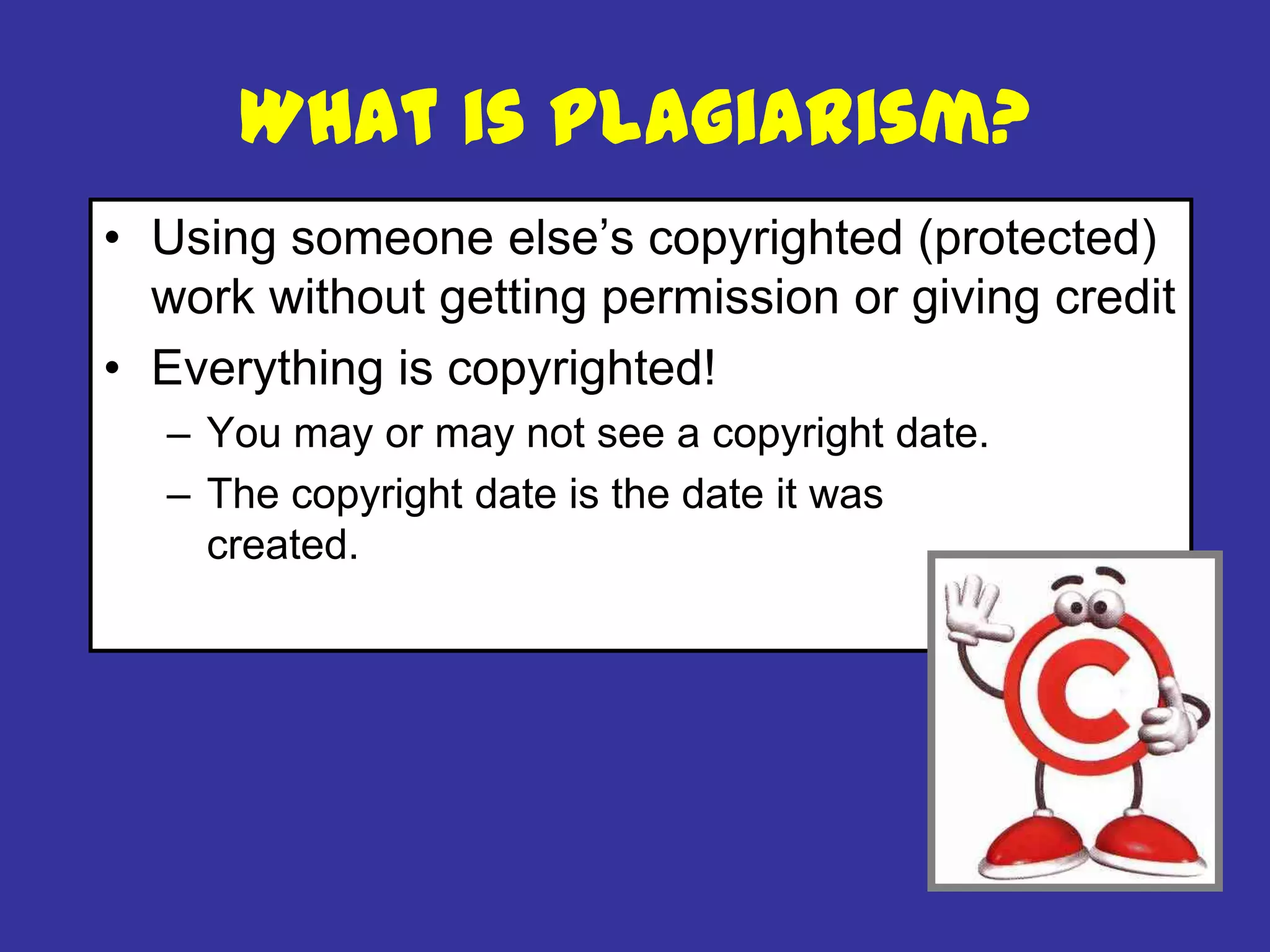 Copyright & Plagiarism | PPTX