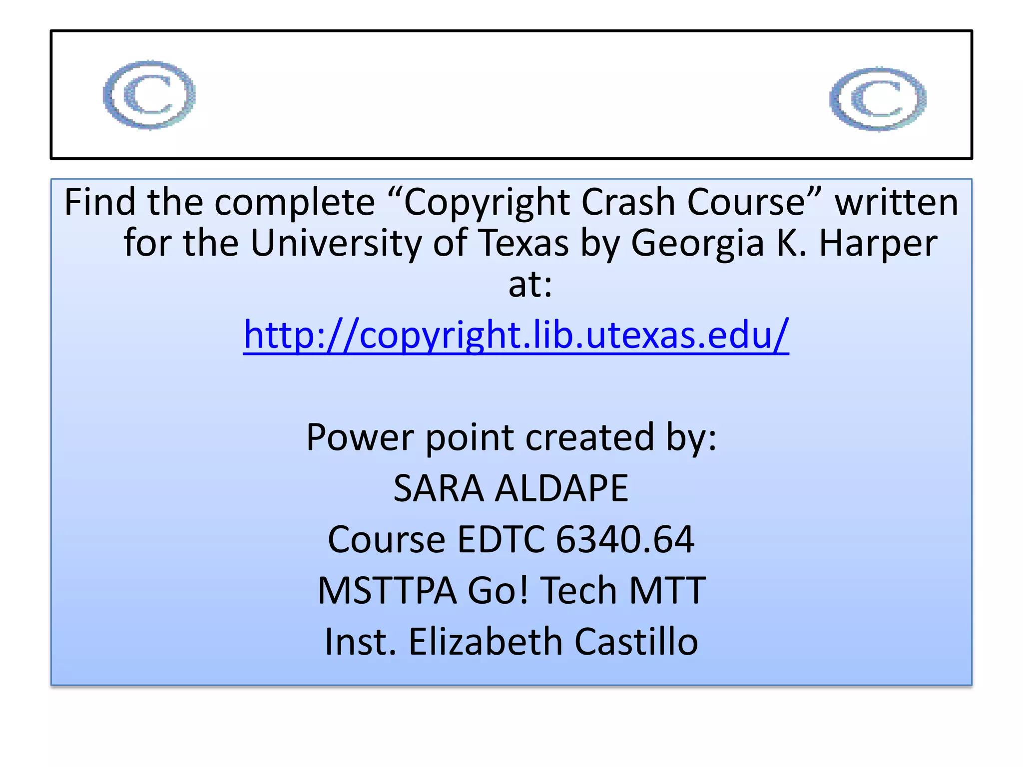 Copyrightpowerpoint | PPTX