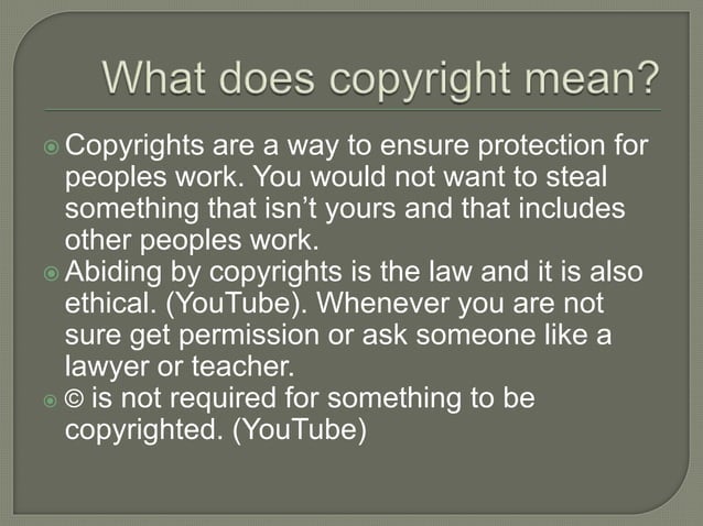 Copyright powerpoint | PPT