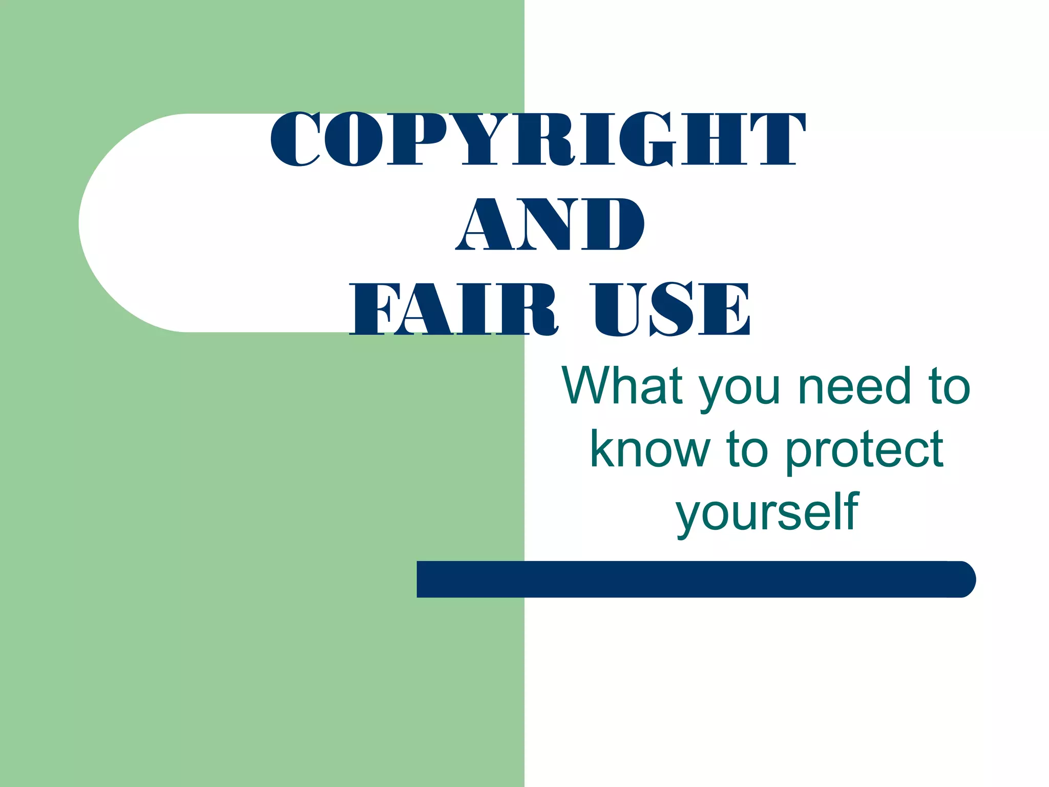 Copyright powerpoint 1 | PPT | Law