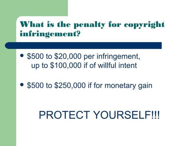 Copyright powerpoint 1 | PPT