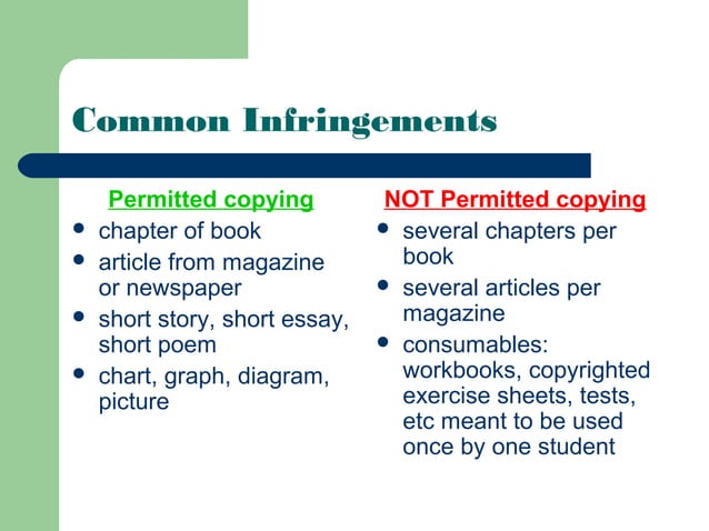 Copyright powerpoint 1 | PPT | Law