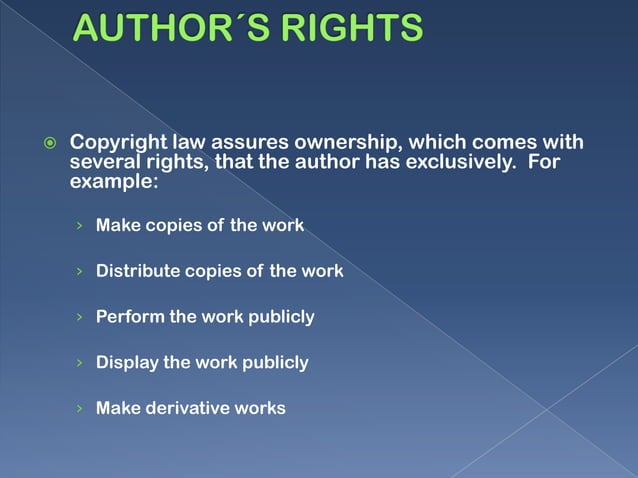 Copyright Presentation | PPT