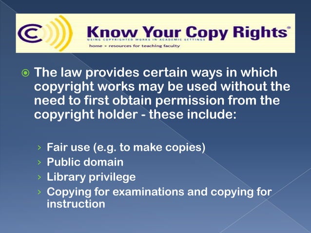 Copyright Presentation | PPT