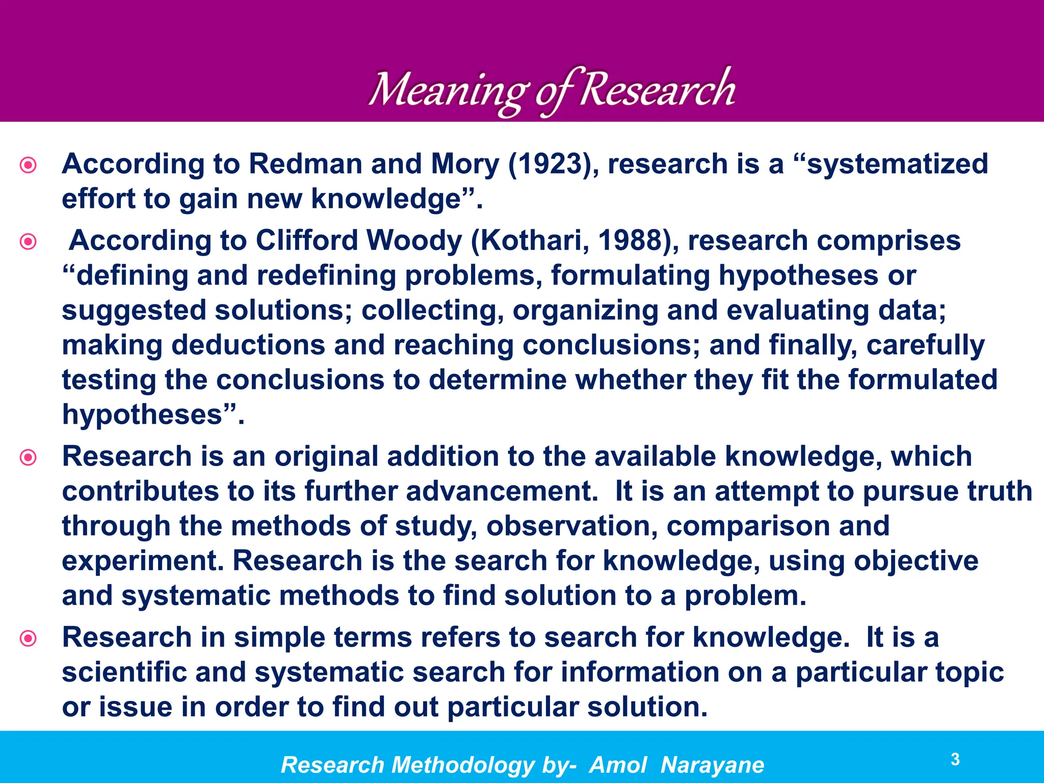 Introduction of basics of Research Methodology | PPT