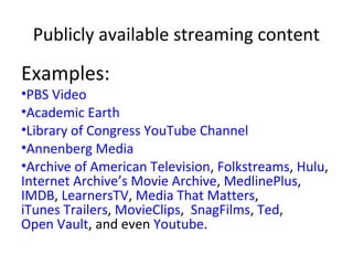 Copyright And Streaming Media Presentation | PPT