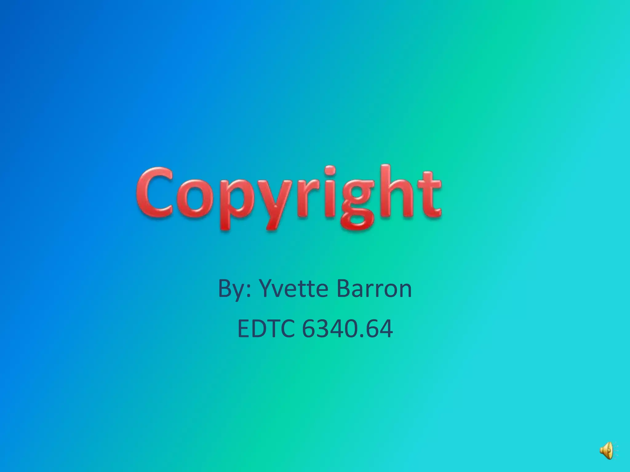 Copyright presentation | PPT