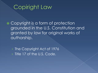 Copyright presentation | PPT