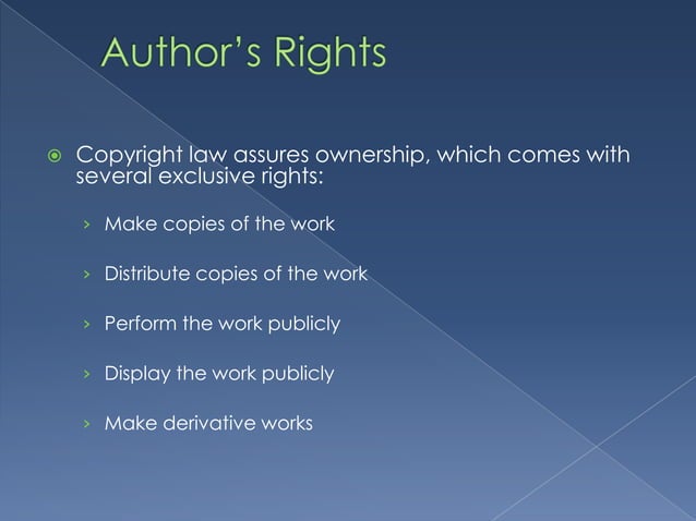 Copyright presentation | PPT