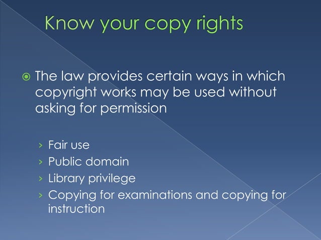 Copyright presentation | PPT