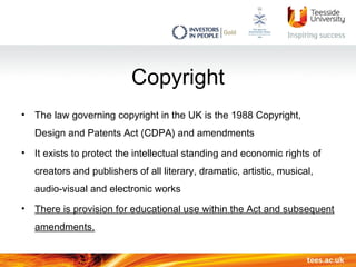 Introduction to Copyright for Education | PPT