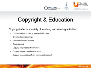 Introduction to Copyright for Education | PPT