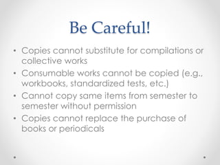 The Do's and Don'ts of Copyright | PPT