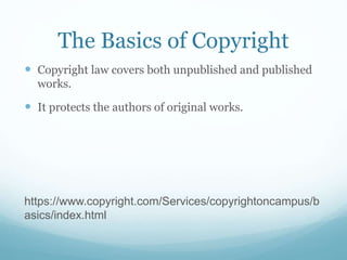 Copyright presentation draft 1 | PPTX