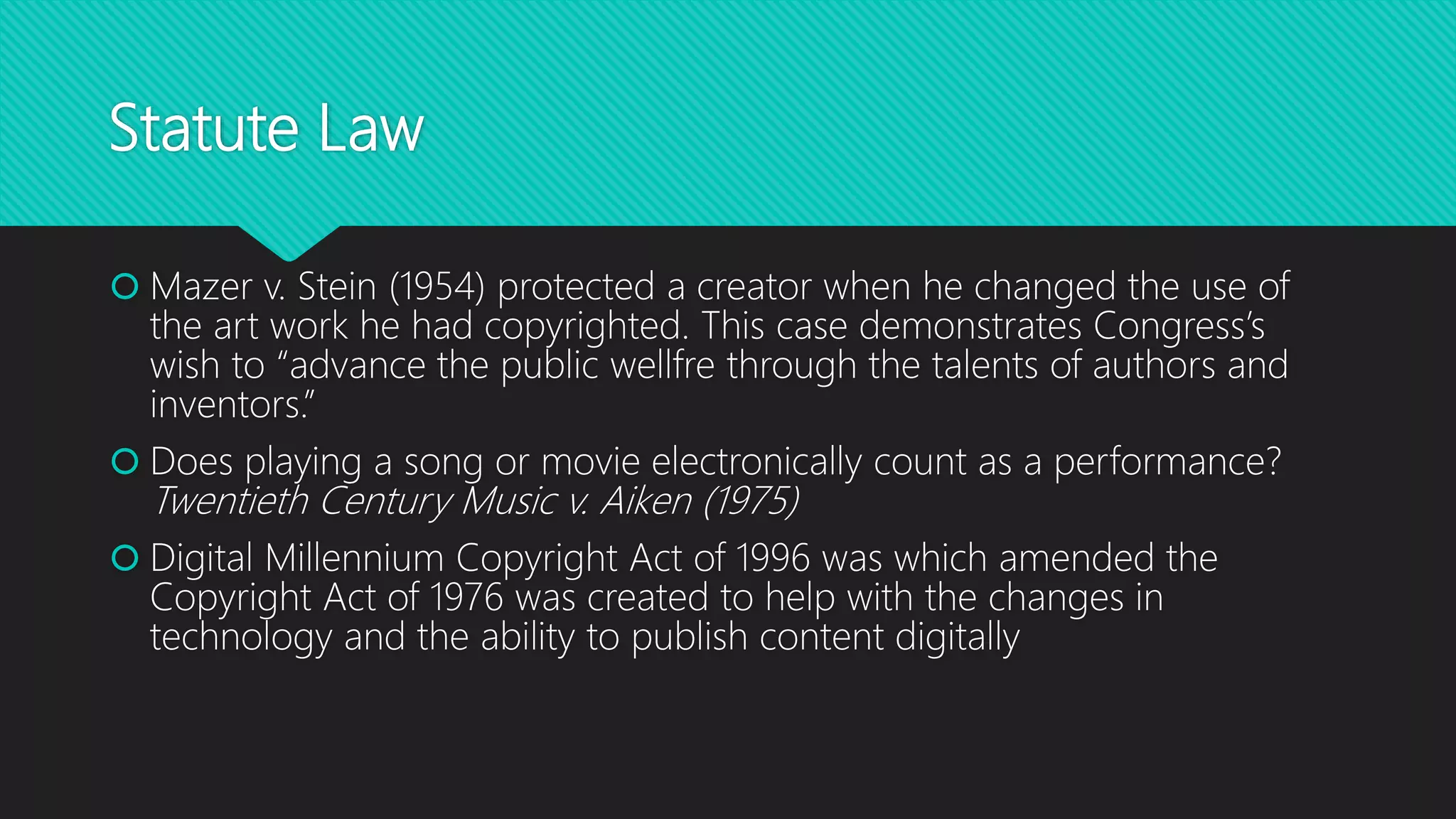 Copyright Law and The Internet | PPT