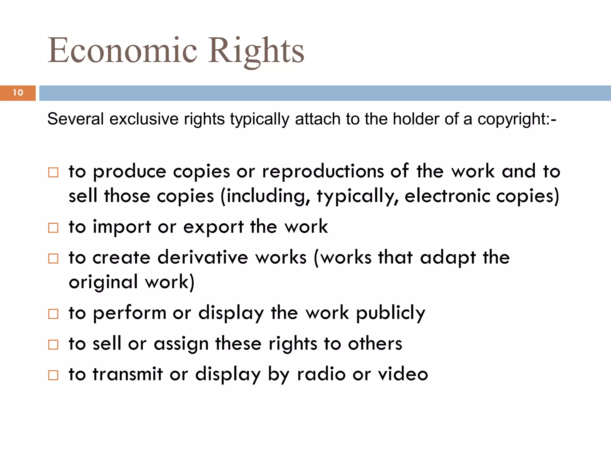 Copyright (presentation) | PDF
