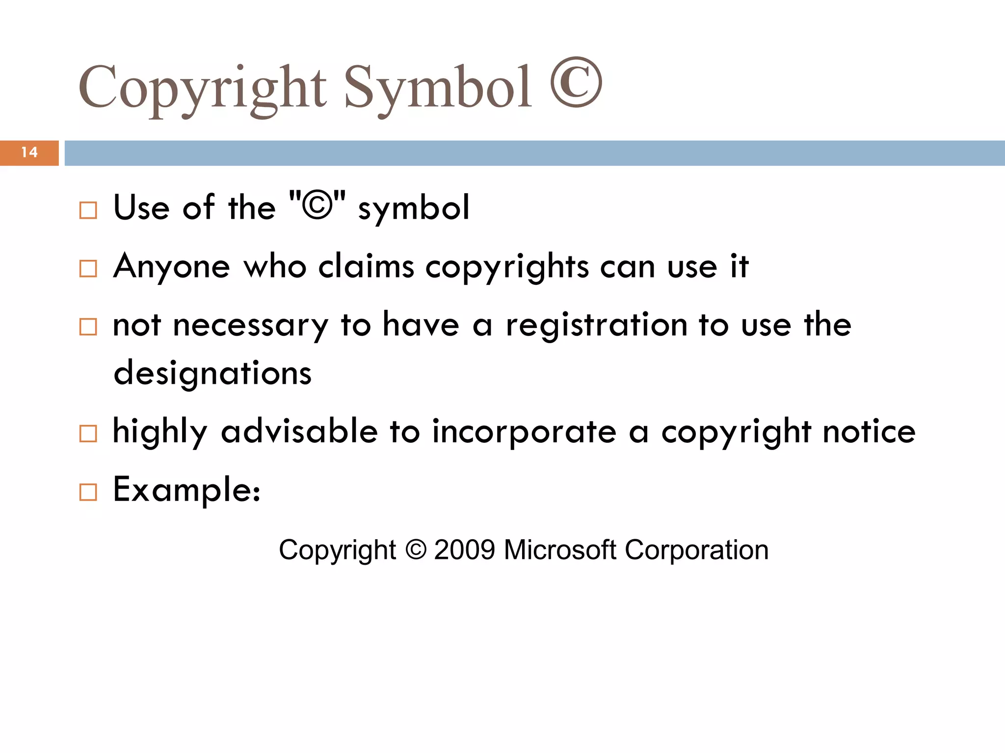 Copyright (presentation) | PDF