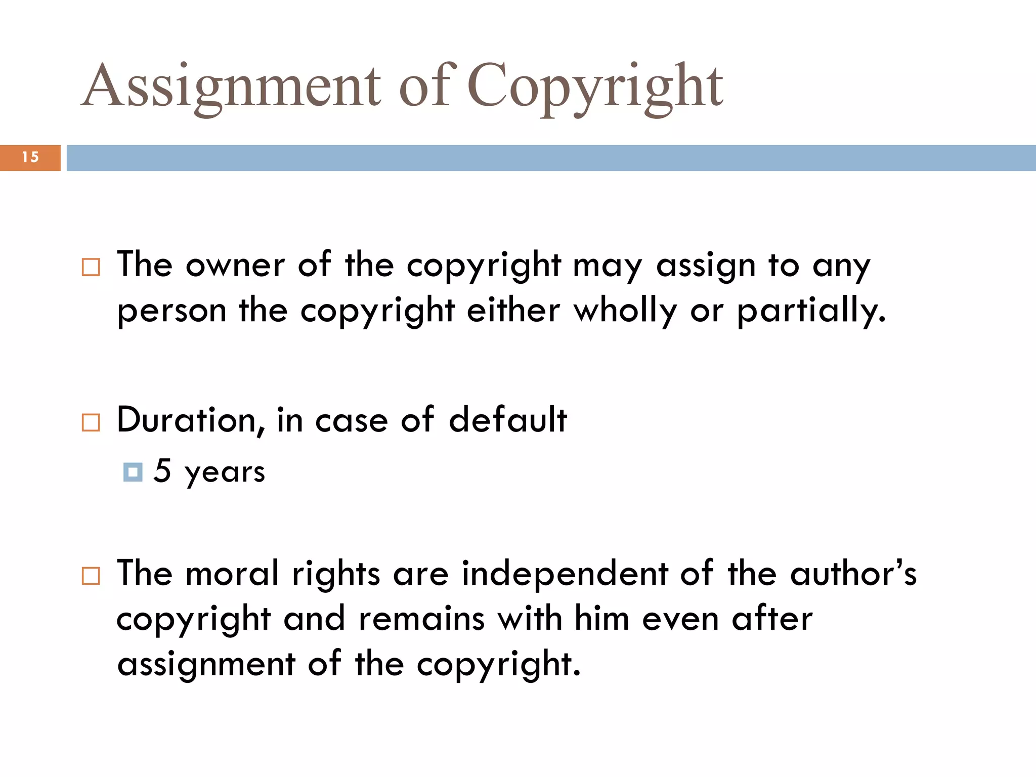 Copyright (presentation) | PDF