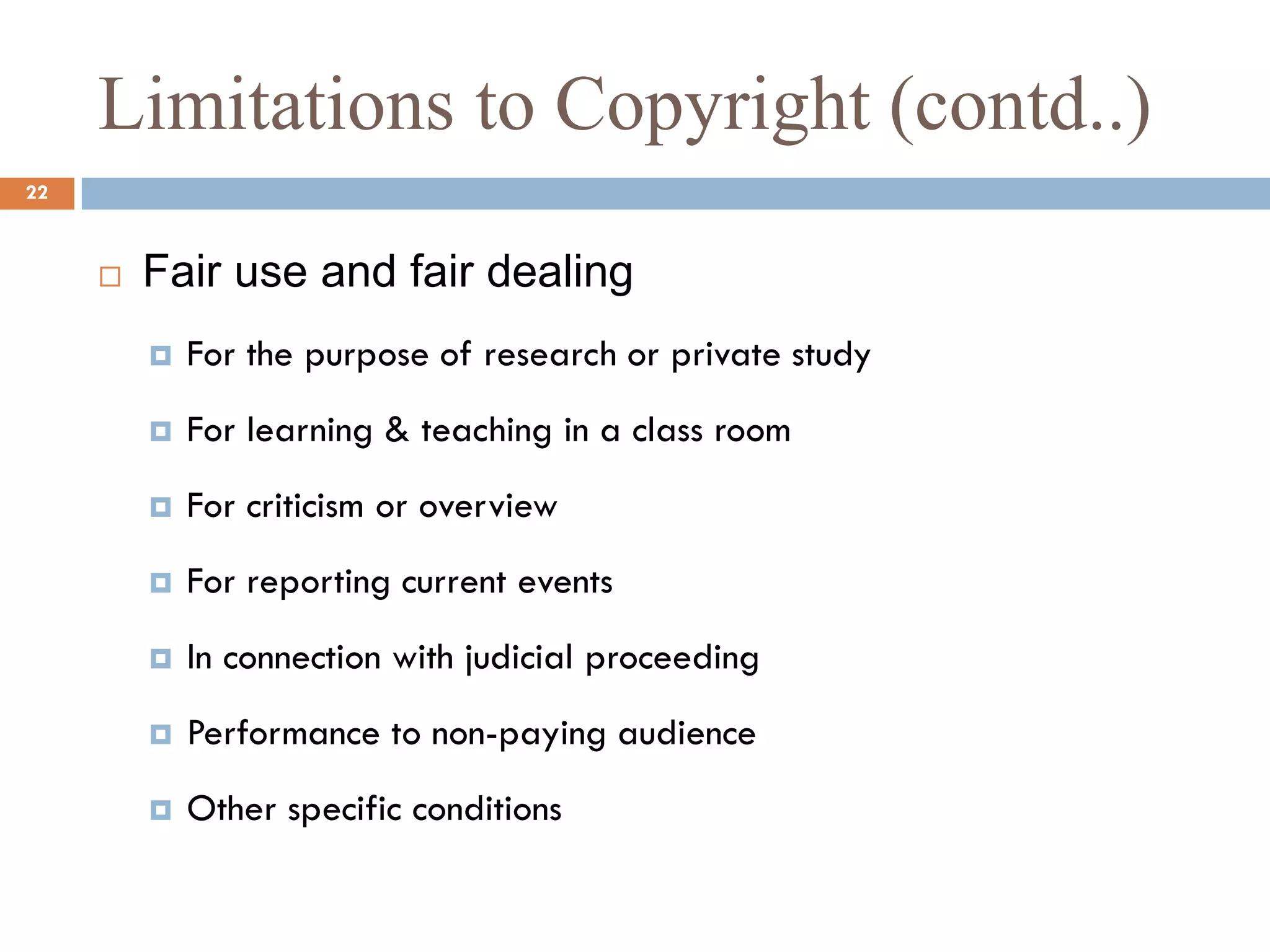 Copyright (presentation) | PDF