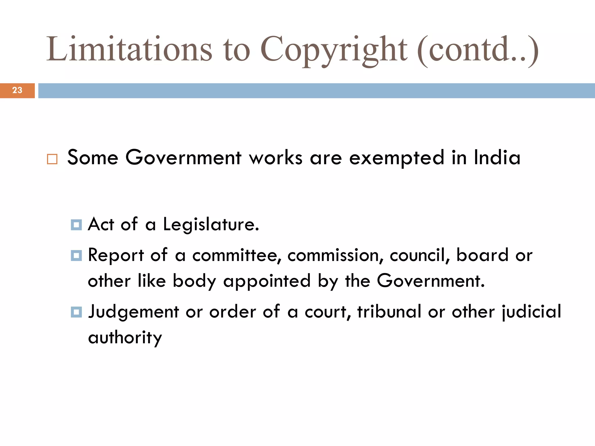 Copyright (presentation) | PDF