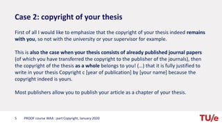 PROOF course Writing articles and abstracts in English, part: Copyright ...
