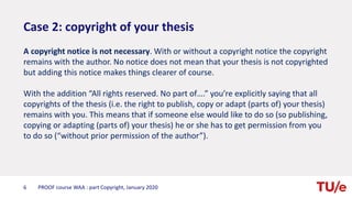 PROOF course Writing articles and abstracts in English, part: Copyright ...